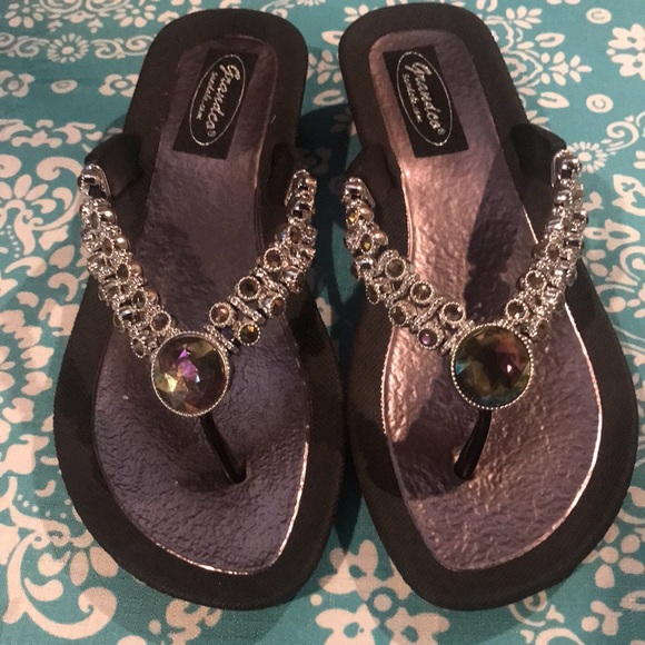 Grandco | Shoes | Nwt Grandco Embellished Sandals Bling | Poshmark